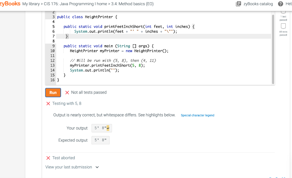 Solved CHALLENGE ACTIVITY 3.4.3: Method call with parameter: | Chegg.com Solved CHALLENGE ACTIVITY 3.4.3: Method call with parameter: | Chegg.com