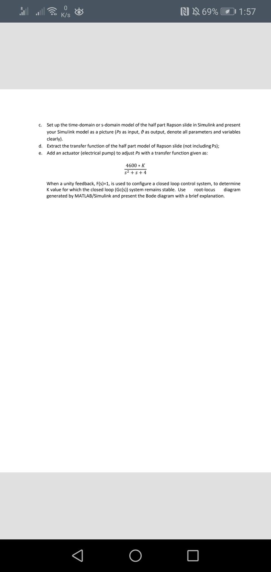 Question 3 Rapson slide is a type of power steering | Chegg.com