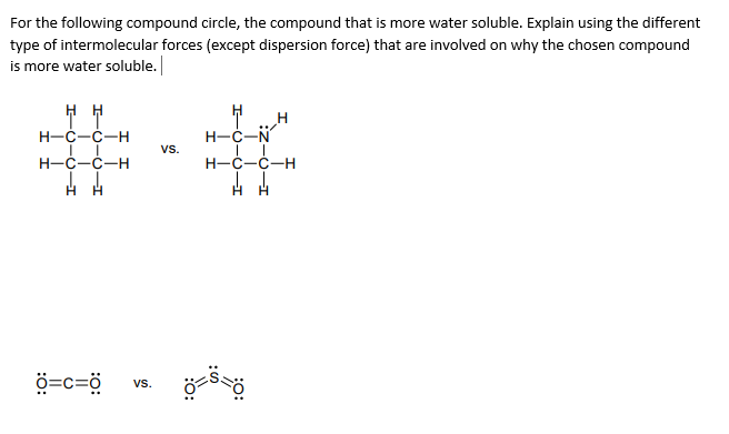 Solved For the following compound circle, the compound that | Chegg.com