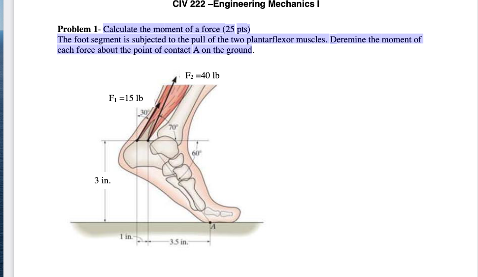 Solved CIV 222 -Engineering Mechanics Problem 1- Calculate | Chegg.com Solved CIV 222 -Engineering Mechanics Problem 1- Calculate | Chegg.com
