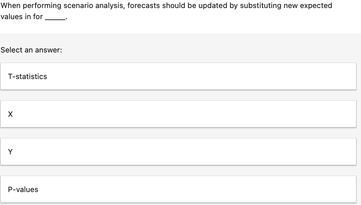 Solved What is the term for the estimate of the impact an X | Chegg.com