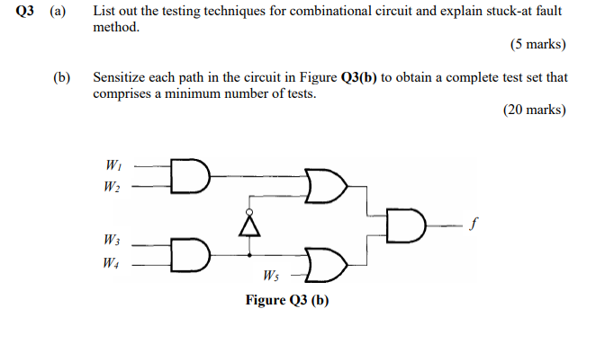 Solved Q3 (a) List out the testing techniques for | Chegg.com