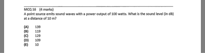 Solved MCQ 16 (4 marks) A point source emits sound waves | Chegg.com