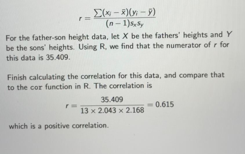Solved \begin{tabular}{c|c|c} Family & Father's Height & | Chegg.com