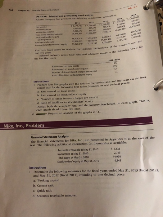 Solved Financial Statement Analysis Project For this project | Chegg.com
