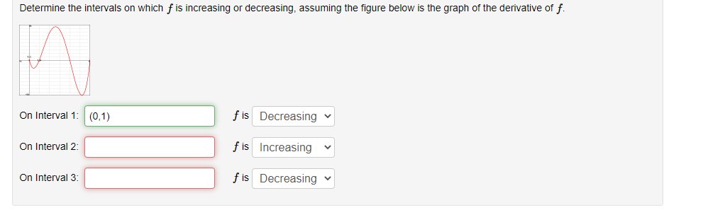 Solved Determine the intervals on which f is increasing or | Chegg.com
