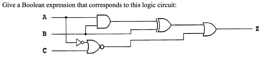 (Solved) : Give Boolean Expression Corresponds Logic Circuit Ddd Z ... (Solved) : Give Boolean Expression Corresponds Logic Circuit Ddd Z ...