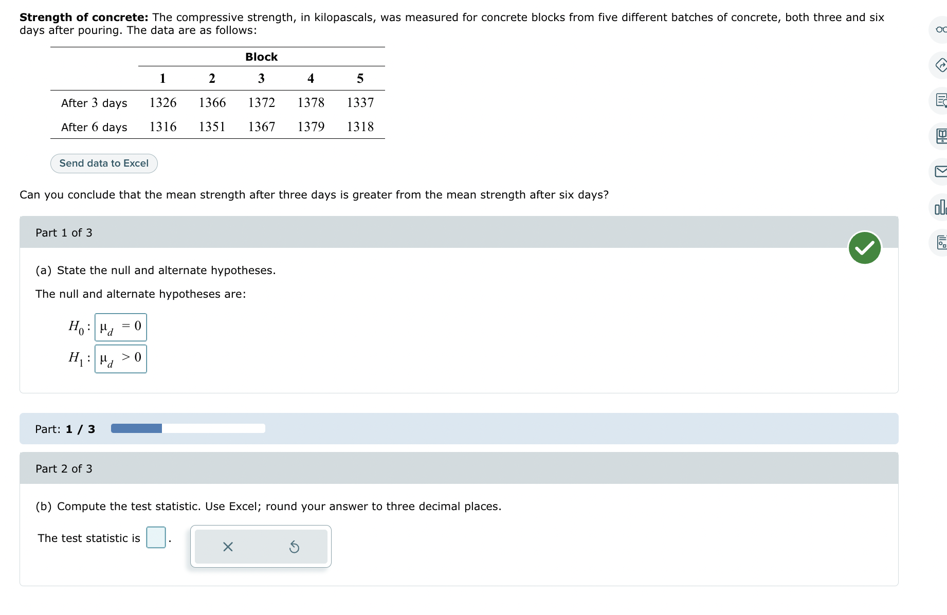 Solved Strength of concrete: The compressive strength, in | Chegg.com