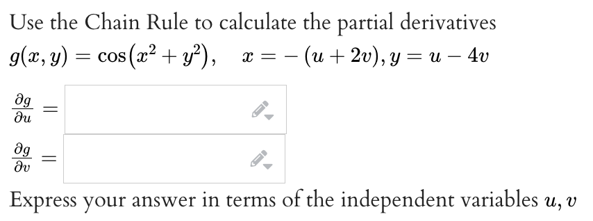 Solved Use the Chain Rule to calculate the partial | Chegg.com