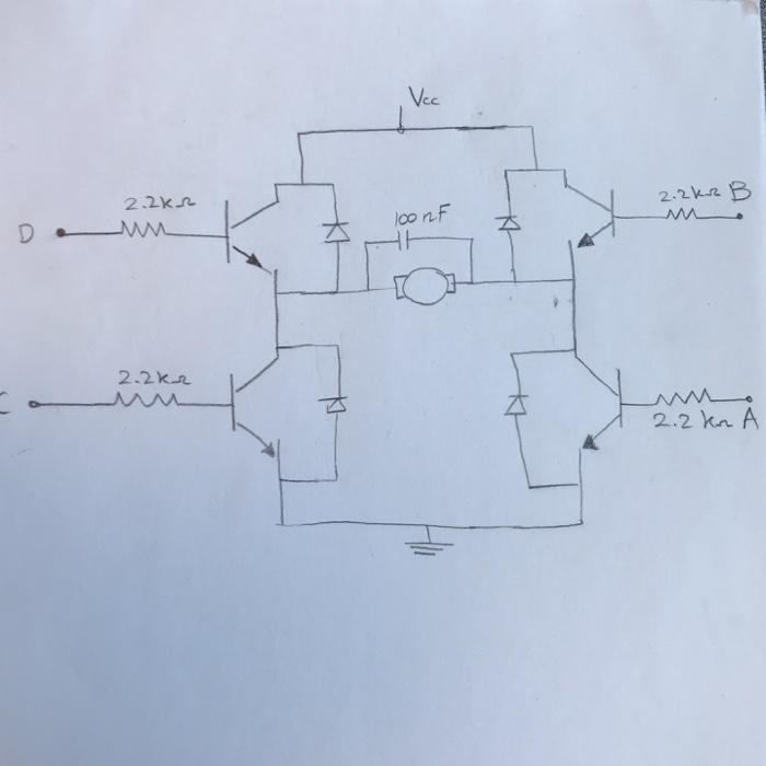 Solved Explain how is H-bridge works and explain how to | Chegg.com