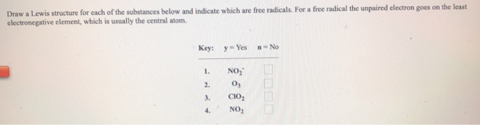 Solved Draw a Lewis structure for each of the substances | Chegg.com
