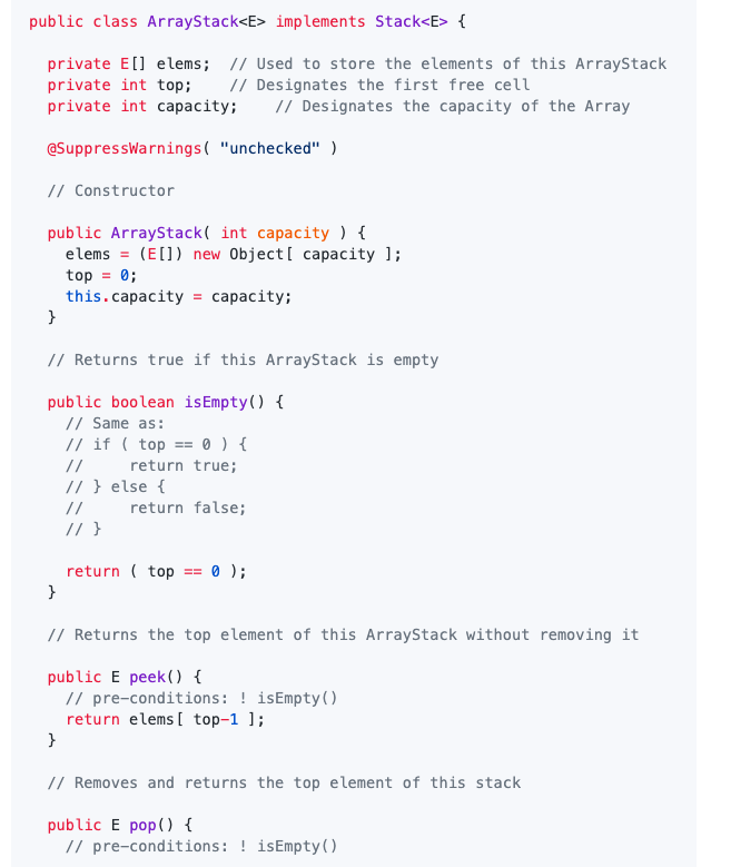 Solved Public Interface Stack Public Abstract Boolean 