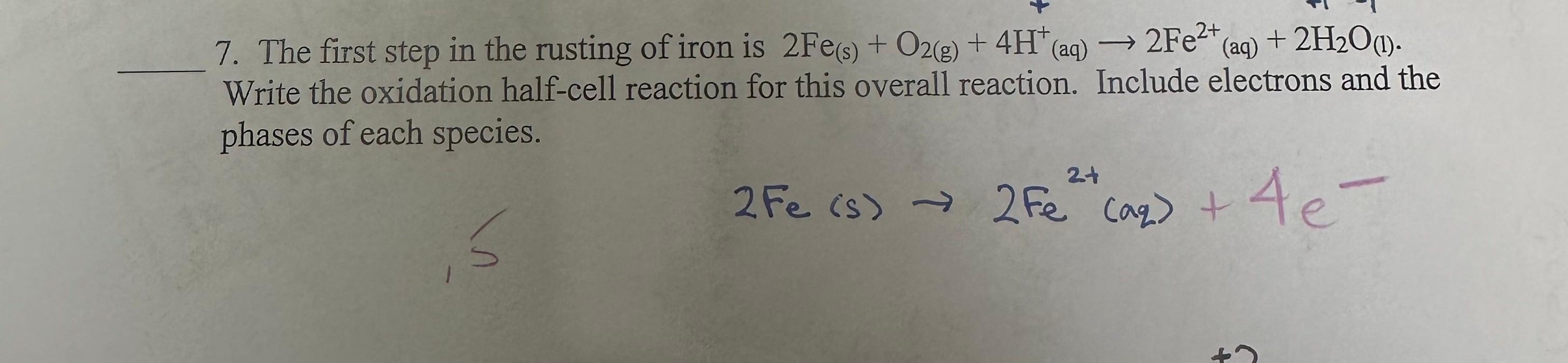 Solved Why did I have to add 4- e to this equation. Can | Chegg.com