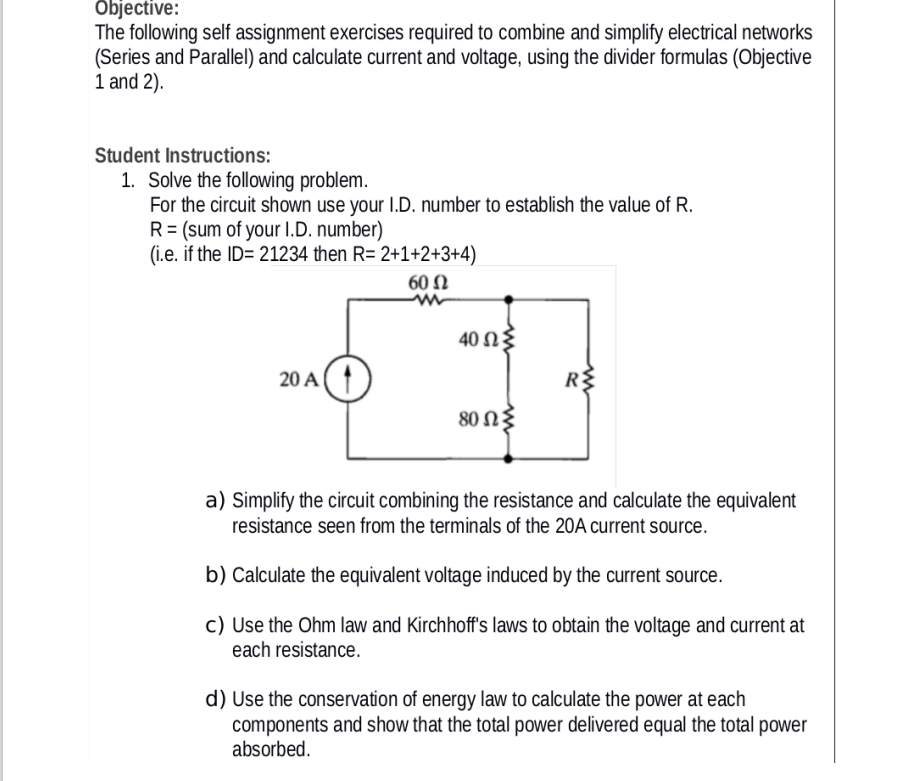 Solved The following self assignment exercises required to | Chegg.com