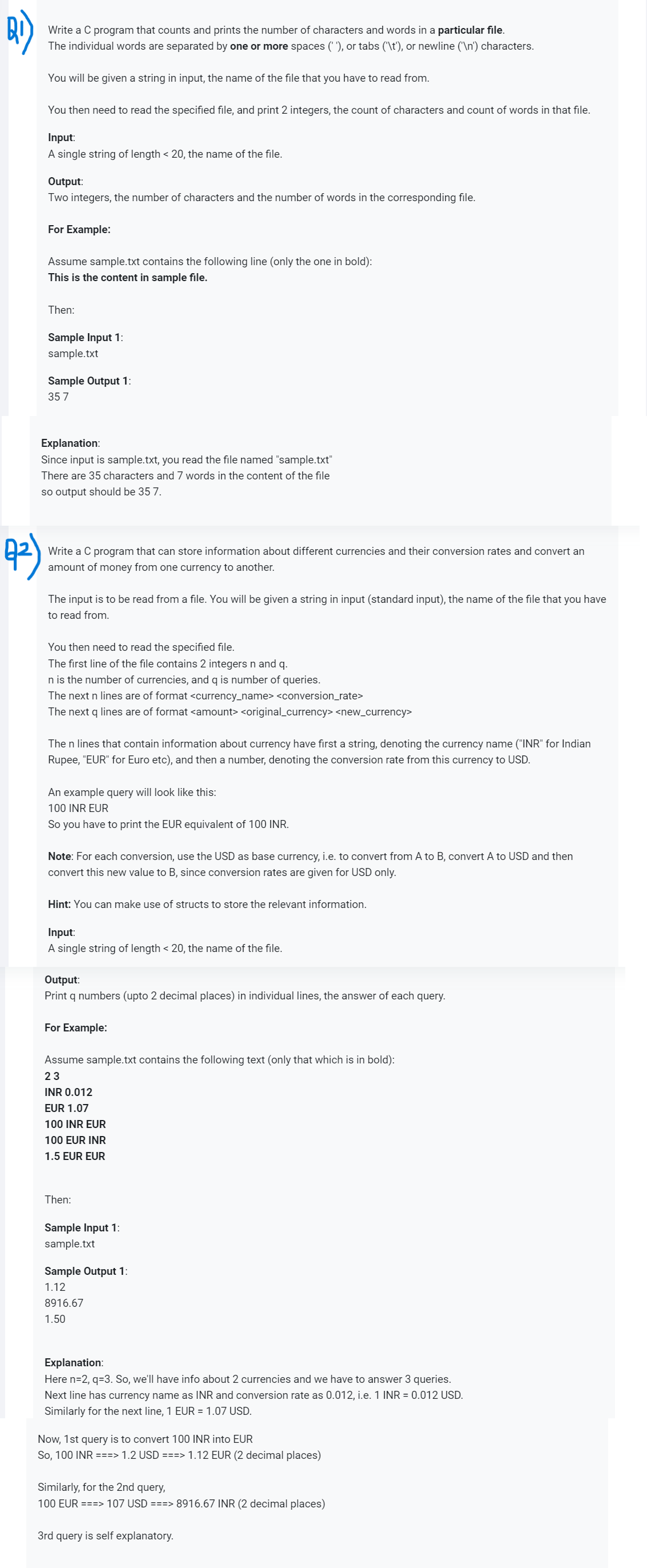 Solved Write a C program that counts and prints the number | Chegg.com