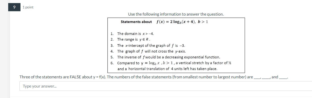 Solved 1 ﻿pointUse the following information to answer the | Chegg.com