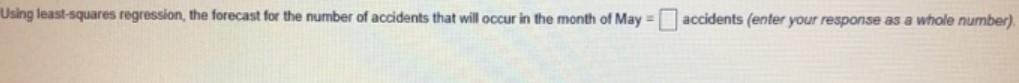 Solved Using the least-squares regression method, the trend | Chegg.com