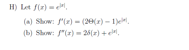 Solved Where theta is the heaviside step function and delta | Chegg.com