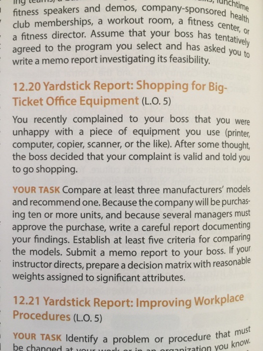 Solved 12.20 Yardstick Report : Shopping for Big- Tocket | Chegg.com