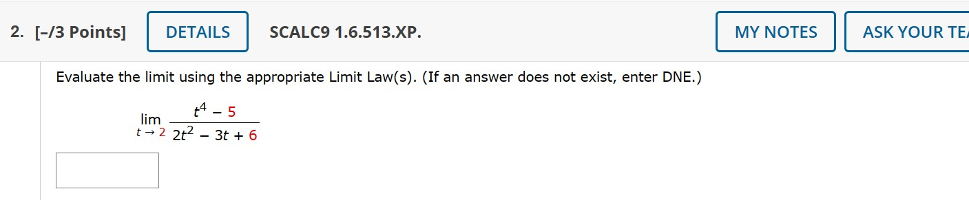 Solved limx→2h(x)g(x) limx→2f(x)g(x)h(x)Evaluate the limit, | Chegg.com