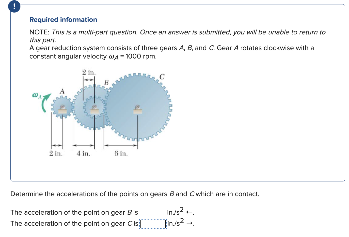 Solved Required information NOTE: This is a multi-part | Chegg.com