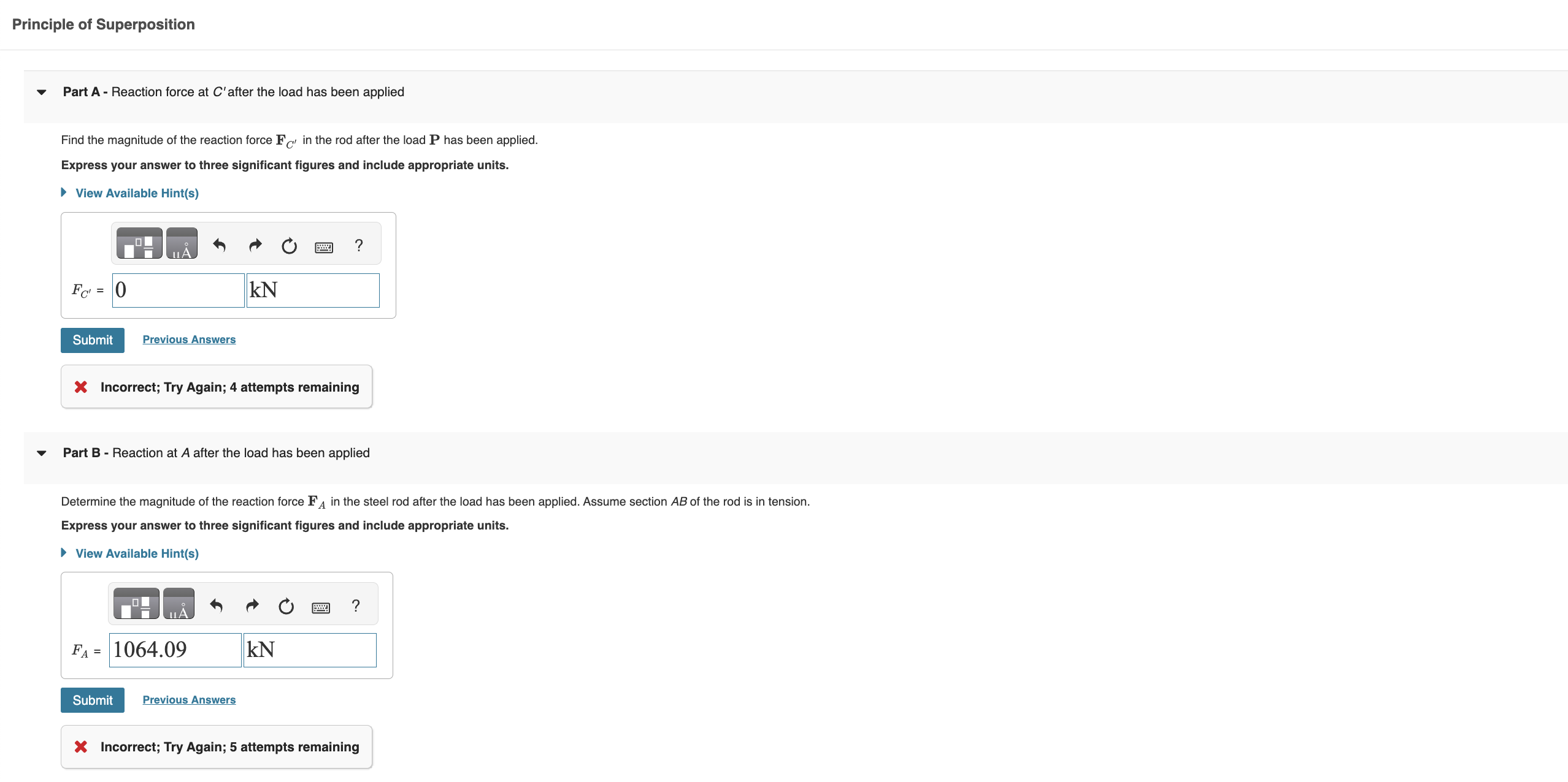 Solved Learning Goal: To use the principle of superposition | Chegg.com