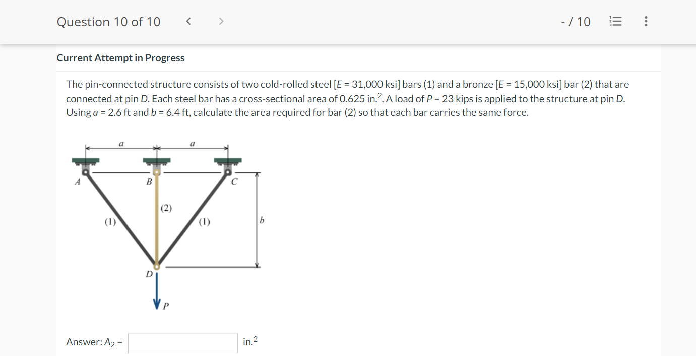 Solved The pin-connected structure consists of two | Chegg.com