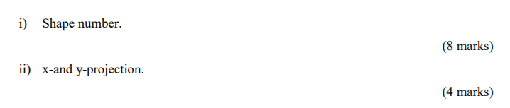 An 7 x 7 image segment is shown in Figure Q2c) using | Chegg.com