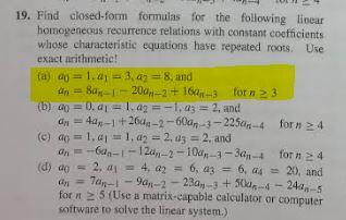Solved Solve questions 13d and 19a by finding the | Chegg.com