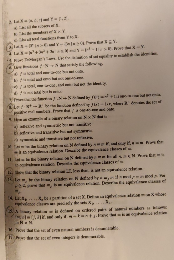 Solved 27 Prove That The Binary Relation On Sets Defined By Chegg