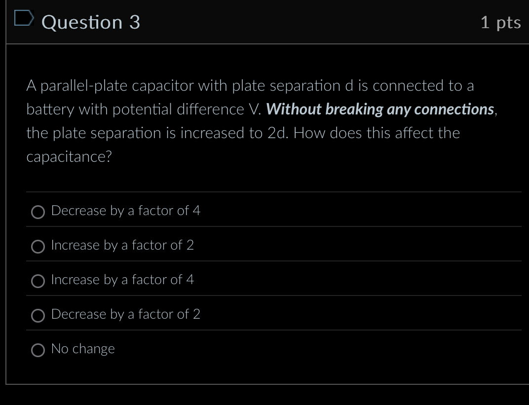 Solved Question 3A parallel-plate capacitor with plate | Chegg.com