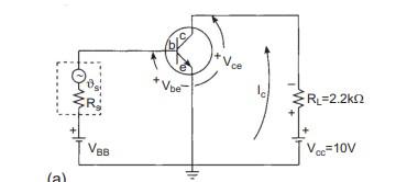 Solved Using the grounded-emitter circuit of Fig. 4.13a with | Chegg.com