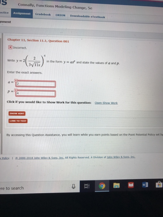 Solved S Connally, Functions Modeling Change, Se actice | Chegg.com
