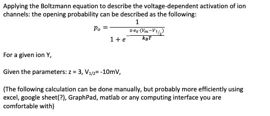 Applying the Boltzmann equation to describe the | Chegg.com