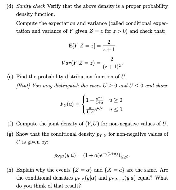4. Another Paradox in continuous conditional | Chegg.com