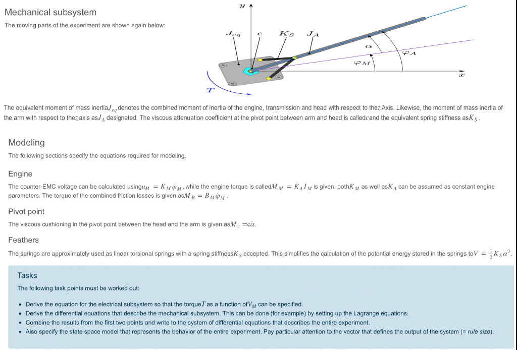Solved Subtask 1: Modeling Can you derive the mathematical | Chegg.com