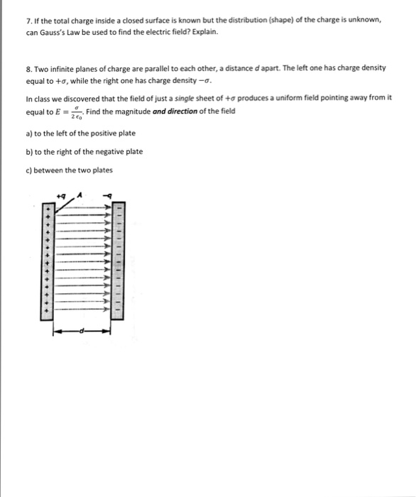 Solved If the total charge inside a closed surface is known | Chegg.com