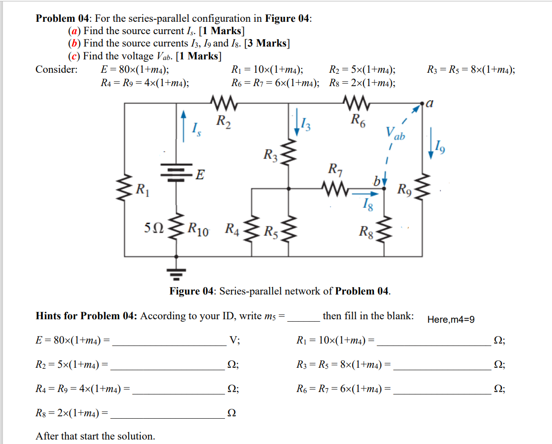 Solved Problem 04 For The Series Parallel Configuration In