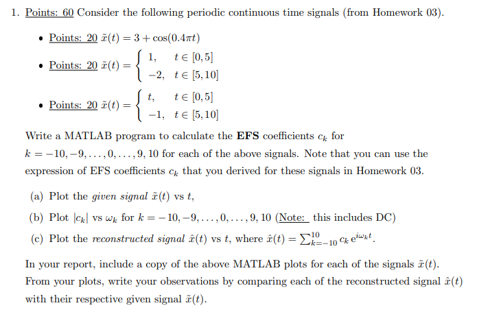 Solved 1. Points: 60 Consider the following periodic | Chegg.com