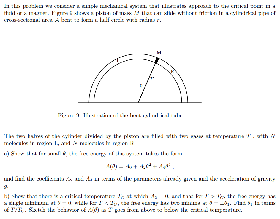 In this problem we consider a simple mechanical | Chegg.com