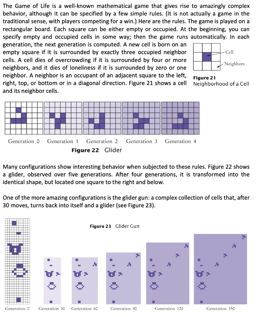 Solved The Game of Life is a well-known mathematical game | Chegg.com