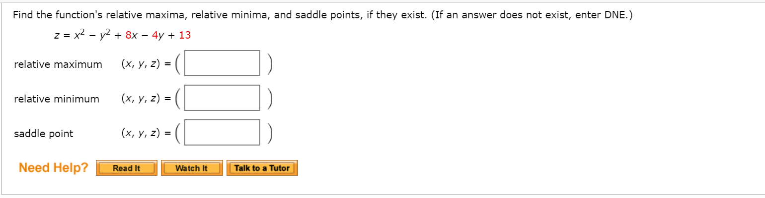 Solved Find the function's relative maxima, relative minima, | Chegg.com