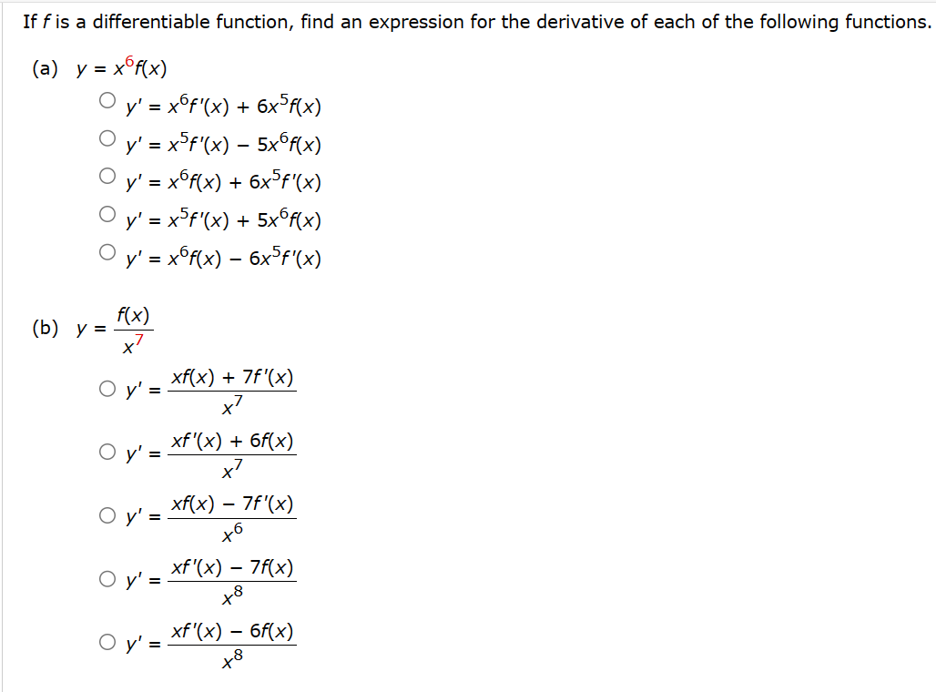 Solved If f is a differentiable function, find an expression | Chegg.com