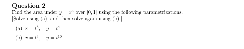 Solved Find the area under y = x3 over [0,1] using the | Chegg.com