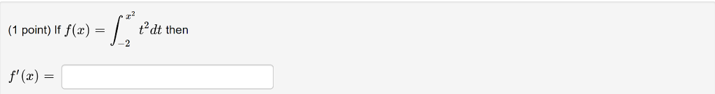 Solved 1 point Ii (z)-t then t2dt then 2 | Chegg.com