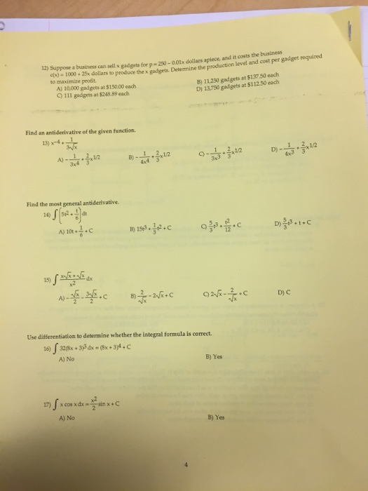 Solved Find the derivative at each critical point and | Chegg.com