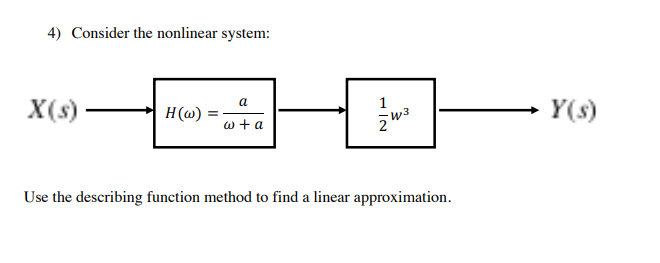 Solved Consider The Nonlinear System Use The