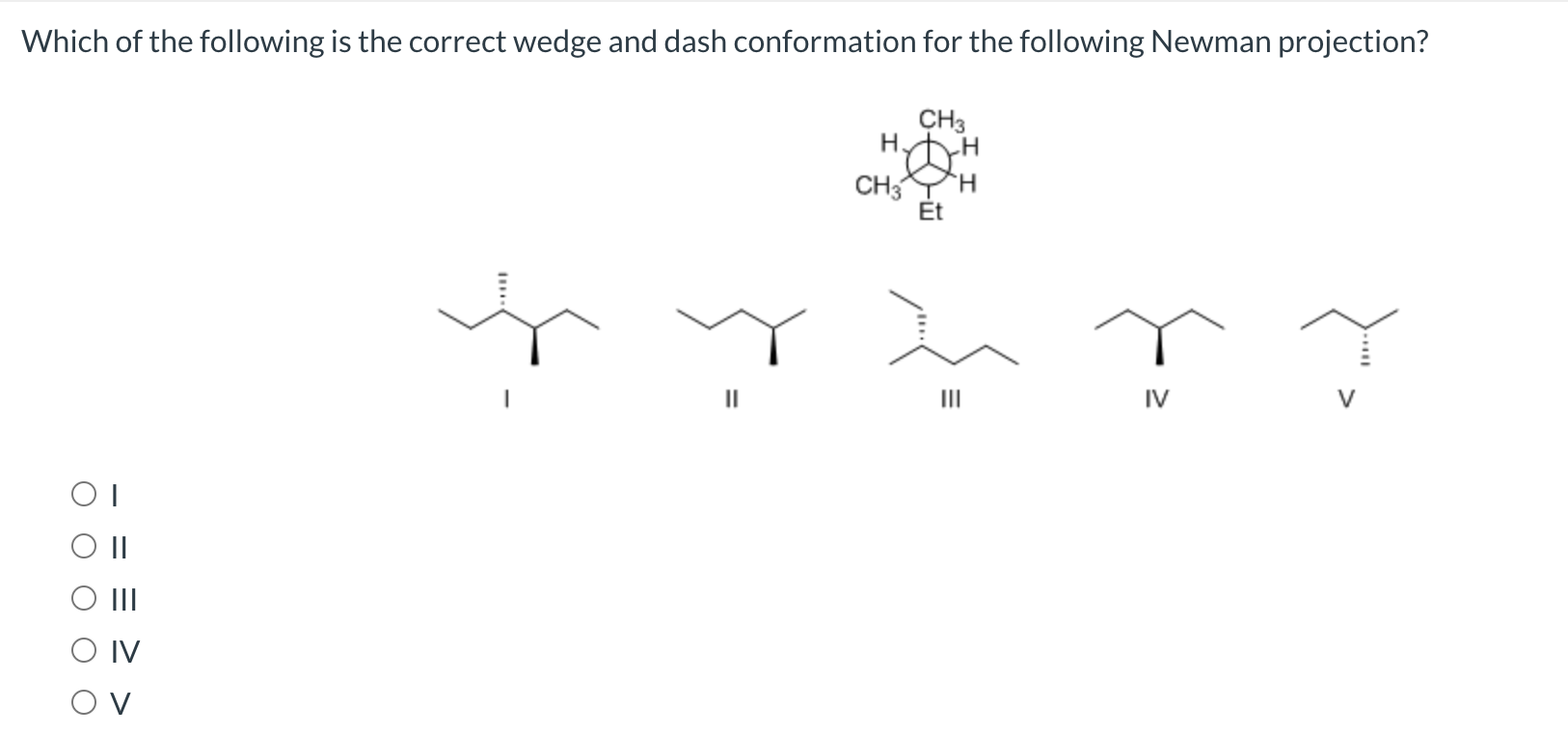 Solved Which of the following is the correct wedge and dash | Chegg.com
