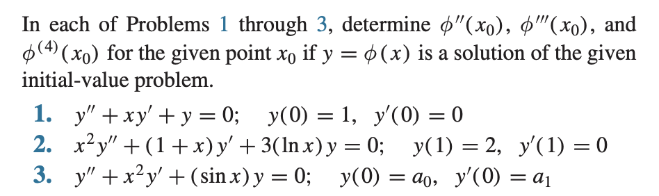 Solved In each of Problems 1 ﻿through 3 , ﻿determine | Chegg.com