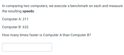 Solved In comparing two computers, we execute a benchmark on | Chegg.com